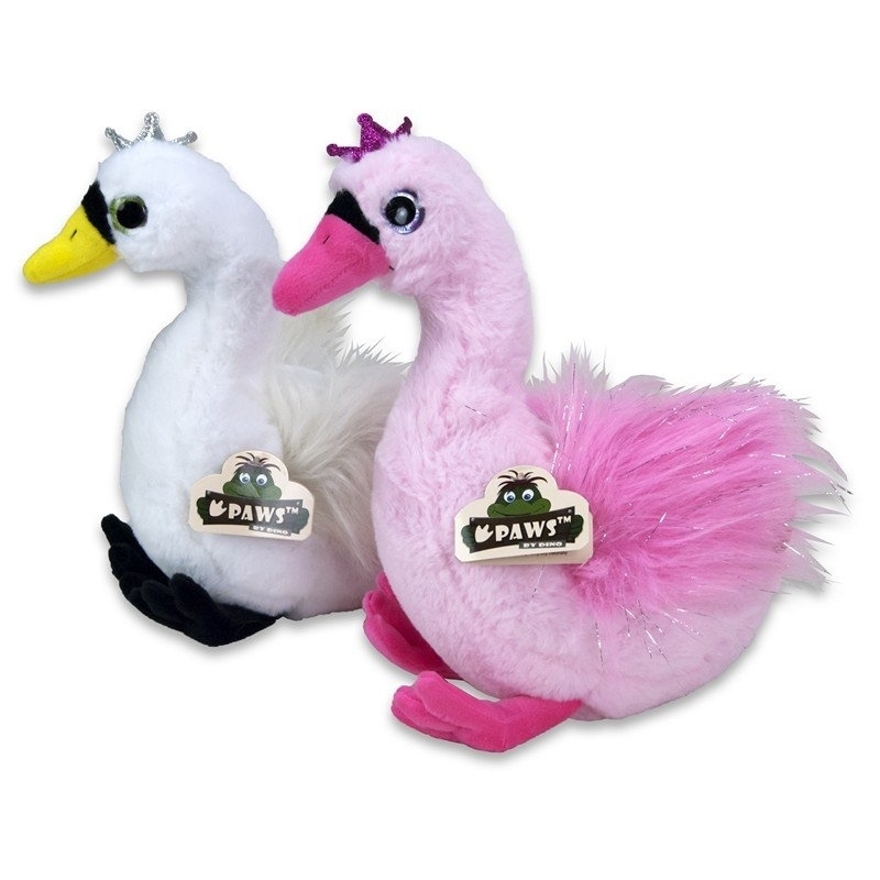 PLIŠANI LABUD ROZE-BELI 24 CM | Dečiji svet Igračke za decu